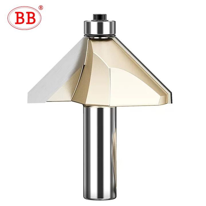 BB Bevel Cutter Chamfer Router Bit Bearing 45 Degree Flush Trimming ...