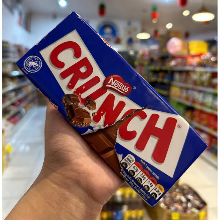COD NESTLE CRUNCH MILK CHOCOLATE BAR 100g | Lazada PH