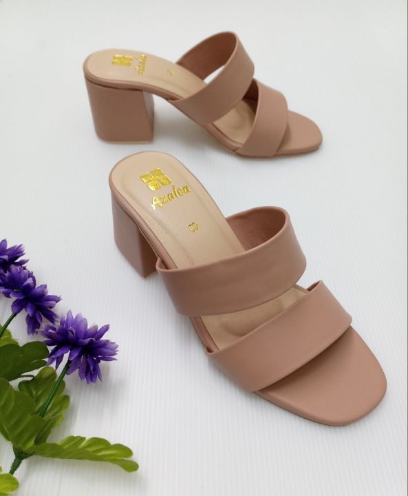 Azalea Helen in Old Rose - 2.5 inches block heels | Lazada PH