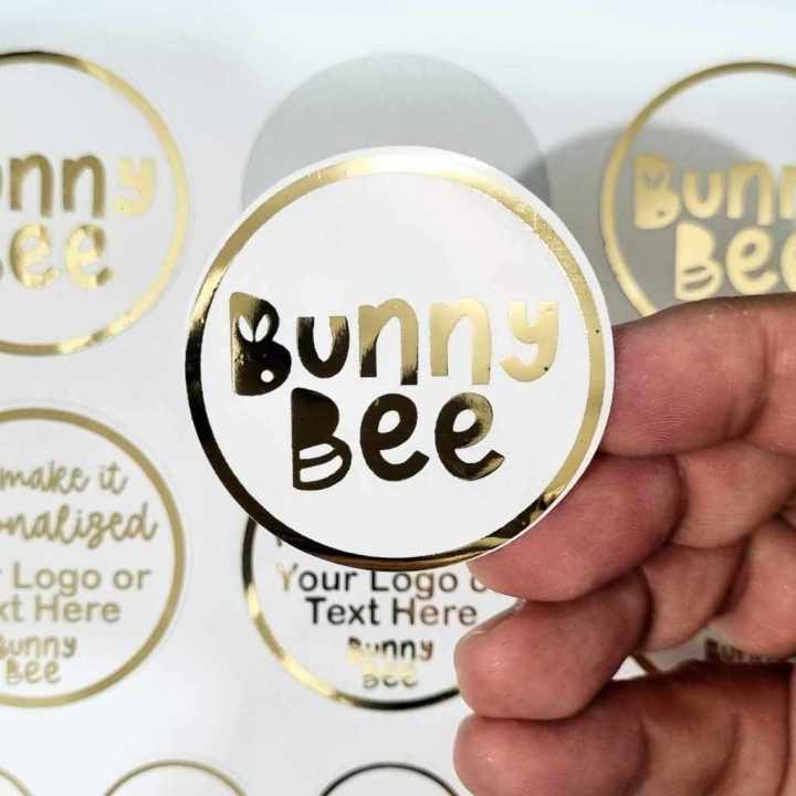 Custom Foiled Sticker Labels | Logo | Business | Personal Labels ...