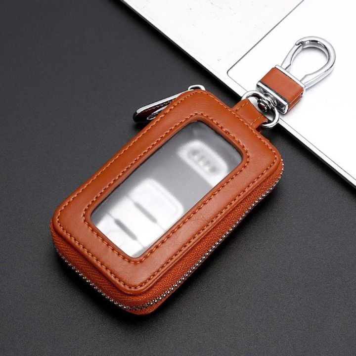 ANSINE Universal Square Car Organizer With Keyring PU Leather ...
