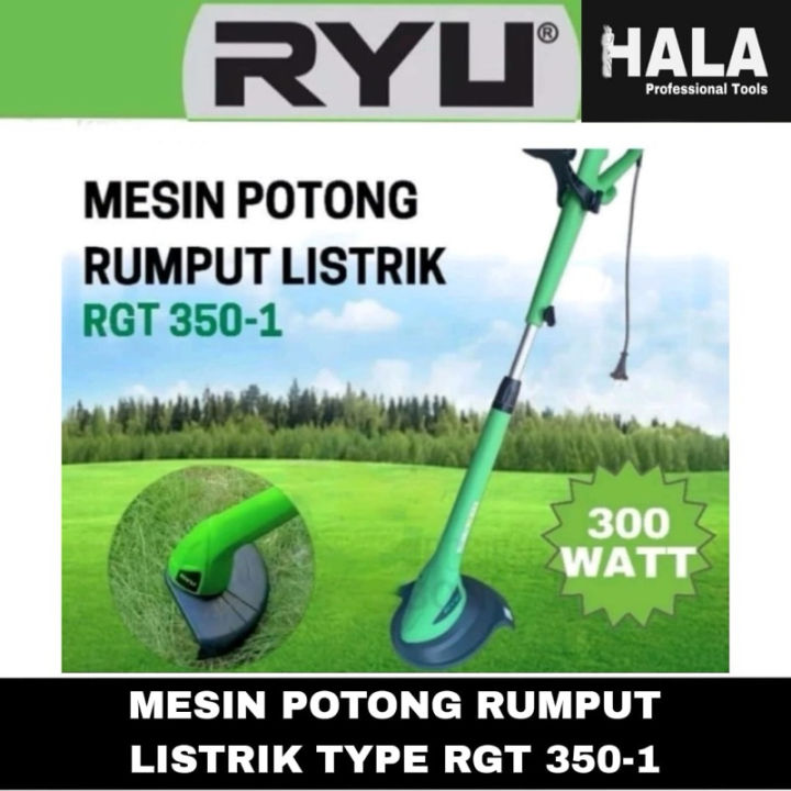 RYU BY TEKIRO || MESIN POTONG RUMPUT LISTRIK TYPE RGT 350-1 ORIGINAL ...