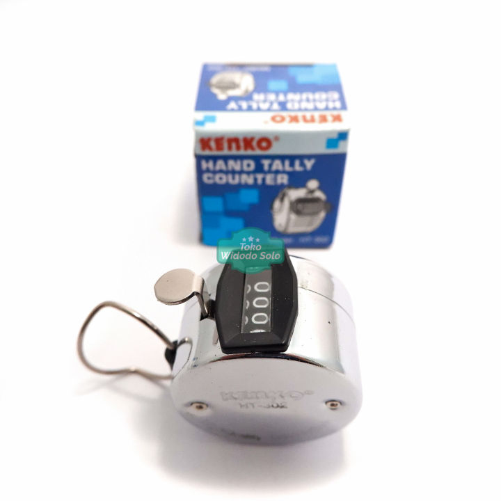 Hand Tally Counter Kenko HT302 Alat Hitung 4 Digit Stainless Metal - 1 ...