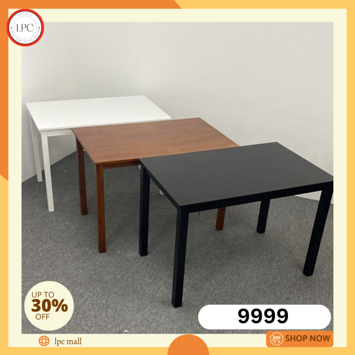 ️LPC - Solid Wood Dining Table 4 Seater Wooden / Meja Makan / Meeting ...