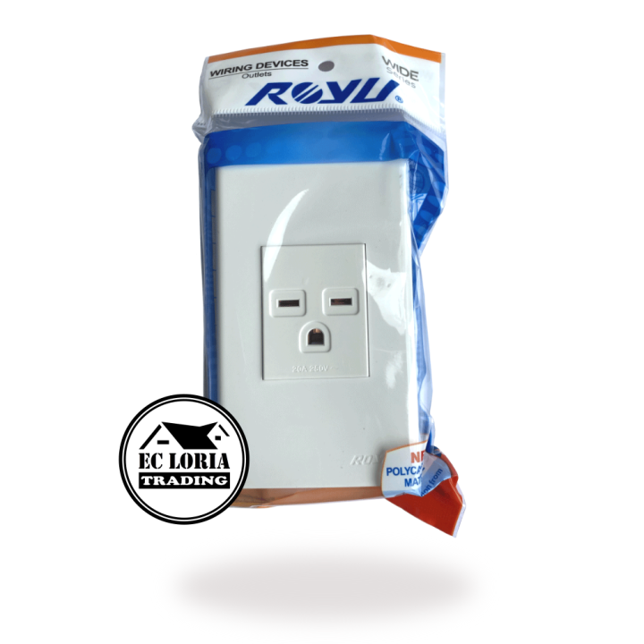 Royu Aircon Outlet 1-Gang (Wide Series) WD901 | Lazada PH