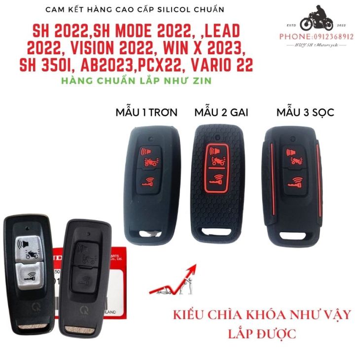 Bọc Chìa Khoá Smartkey Honda 2022:SH/SH mode , Winner X 2022, AB 23 ...