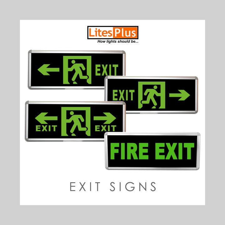 LITESPLUS SINGLE FACE LED EXIT SIGN IA-7670 | Lazada PH