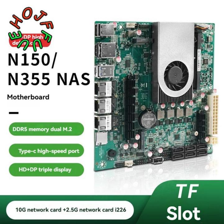 N150 6x SATA3.0 6-Bay 1x SO-DIMM DDR5 4800MHz 10G+ 2.5G LAN Mini-ITX ...