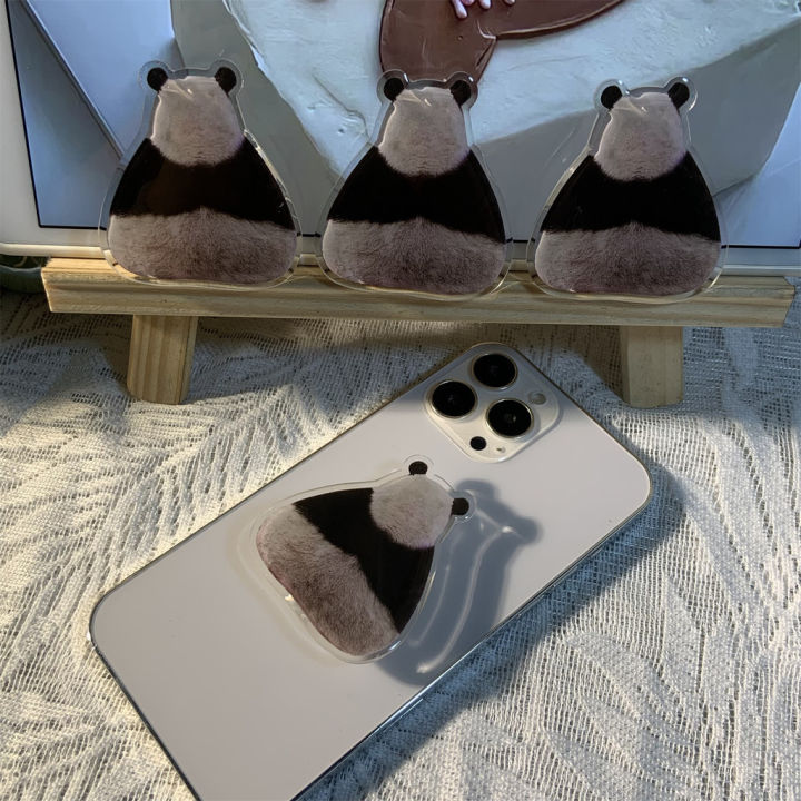Cute Panda FUBAO Back Folding Grip Tok Acrylic Phone Holder Cartoon ...
