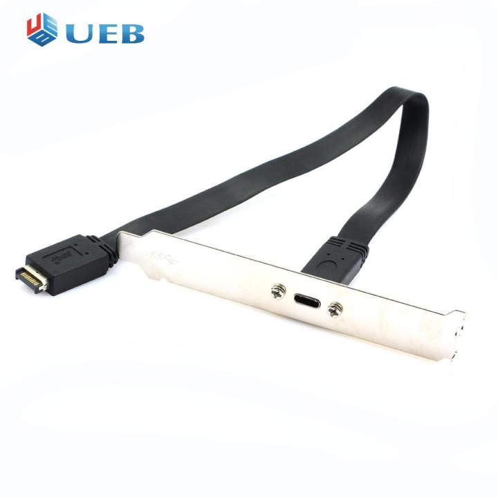 USB 3.1 Front Panel Header Type E M ถึง Type C F สายเคเบิลต่อขยายเมน ...