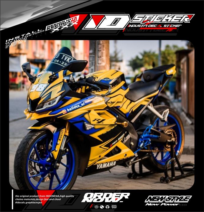 ID026 Decal R15 V3 Stiker Decal Motor R15 V3 Sticker Yamaha R15 V3 ...