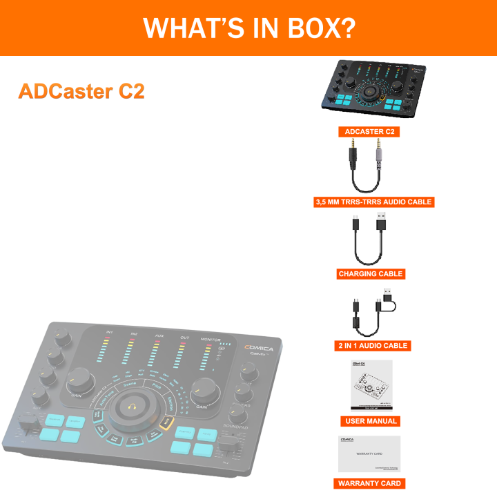 Comica ADCaster C2 Streaming/Podcasting/Recording Multi-functional ...