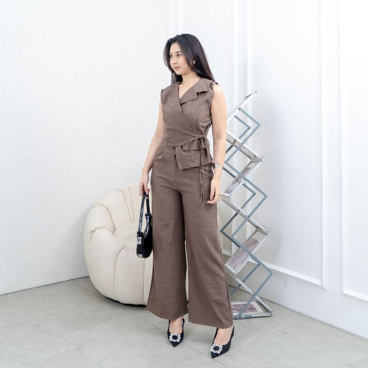 [GURLBUCKET] Magnela Set / Top / Long Pant / Atasan / Celana Panjang ...