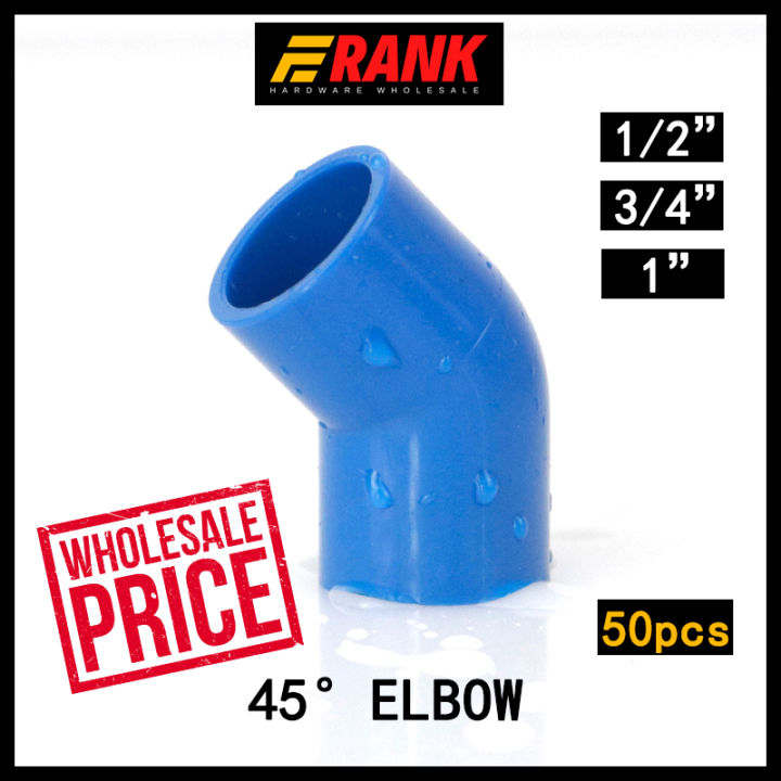 Water PVC Pipe Blue Fittings Elbow 45 Degree Frank Hardware wholesale ...