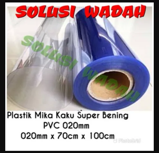 Plastik Mika Kaku Rigid PVC Super clear,Lebar 70cm Tebal 020mm | Lazada ...