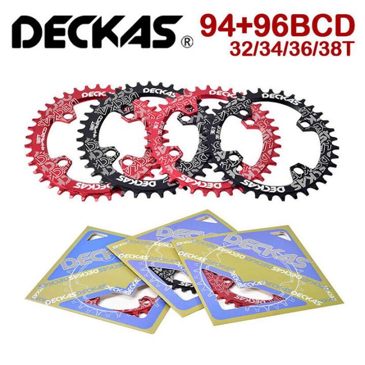 DECKAS Chainring 94+96 BCD Round Oval Narrow Wide Chain Ring 8/9/10/11 Speed Chainwheel 32T 34T ...