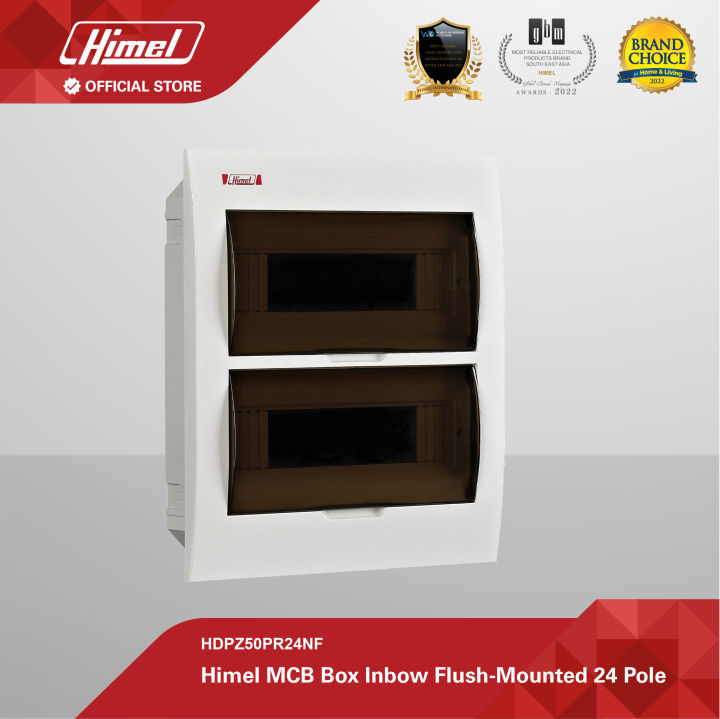 Himel MCB Box Inbow Flush-Mounted 24 Pole HDPZ50PR24NF | Lazada Indonesia