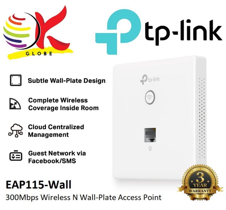 TP-LINK EAP115-WALL 300MBPS (WIRELESS N) / EAP230-WALL OMADA AC1200 (MU ...