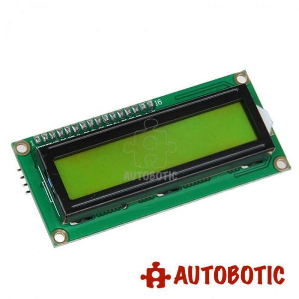 I2C 16x2 Arduino LCD Display Module - Black on Yellow 5V (1602A) | Lazada