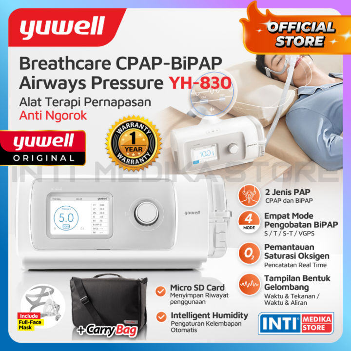 YUWELL - CPAP BiPAP Sleep Apnea Breath Theraphy YH830 | Anti Ngorok ...