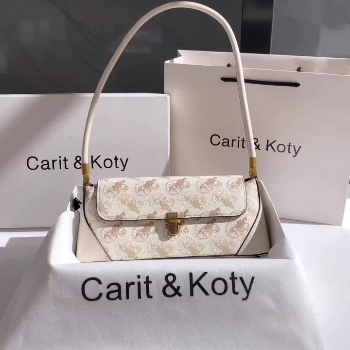 Carit Koty กระเป๋าผู้หญิงดีไซน์เฉพาะกระเป๋าบาแกตต์ 2022 กระเป๋าสะพาย ...