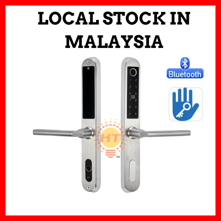 TTlock Double sided fingerprint smart grill door grilled lock | Lazada