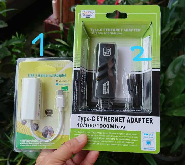 Converter Usb Type C to Lan Adapter Gigabit/Lan Usb C to Ethernet ...