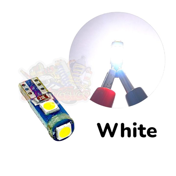 Mini Compact LED Peanut Bulb | 12V T5-3LED | For Mio Sporty, Soulty ...