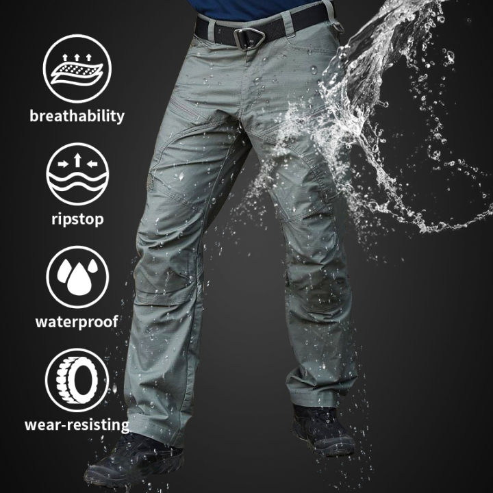 FUGUINIAO Cargo Pants Men Elastic Waterproof Tactical Jogger Pants ... FUGUINIAO Cargo Pants Men Elastic Waterproof Tactical Jogger Pants ...