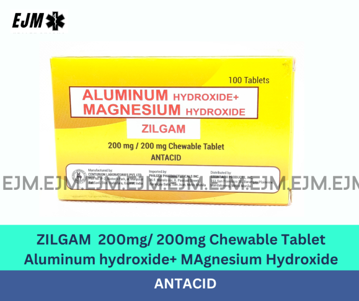 ZILGAM Chewable Tablets – Antacid & Acid Reflux Relief (Aluminum ...