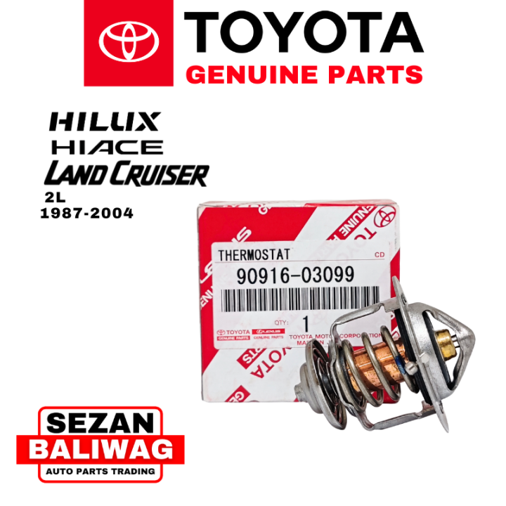 ORIGINAL TOYOTA THERMOSTAT HIACE LANDCRUISER HILUX REVO 2L 1987-2004 ...