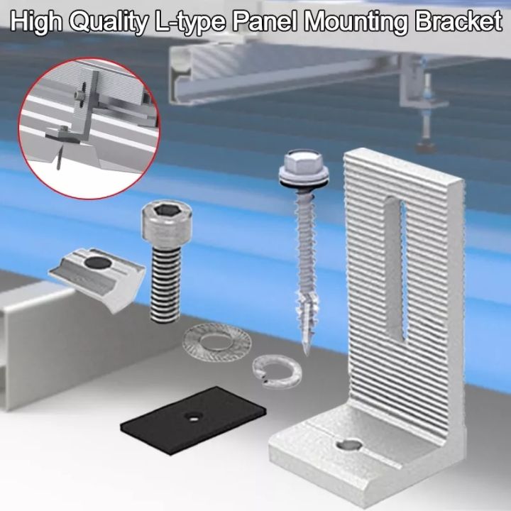 Solar Mounting for Solar Panel - ( Mid-Clamp, End-Clamp, L-Foot 36mm ...
