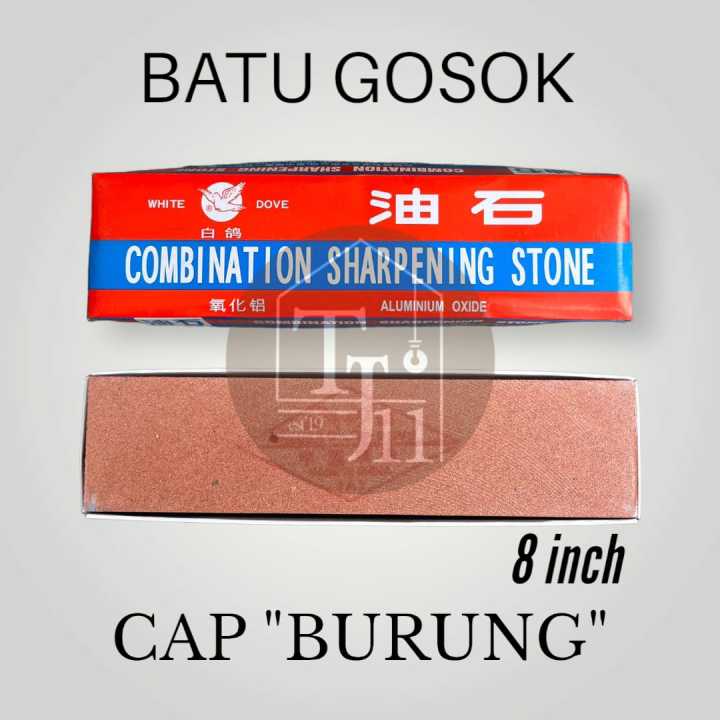 WHITE DOVE BATU ASAH PISAU BATU GOSOK ORANGE 2 LAPIS cap BURUNG ukuran ...