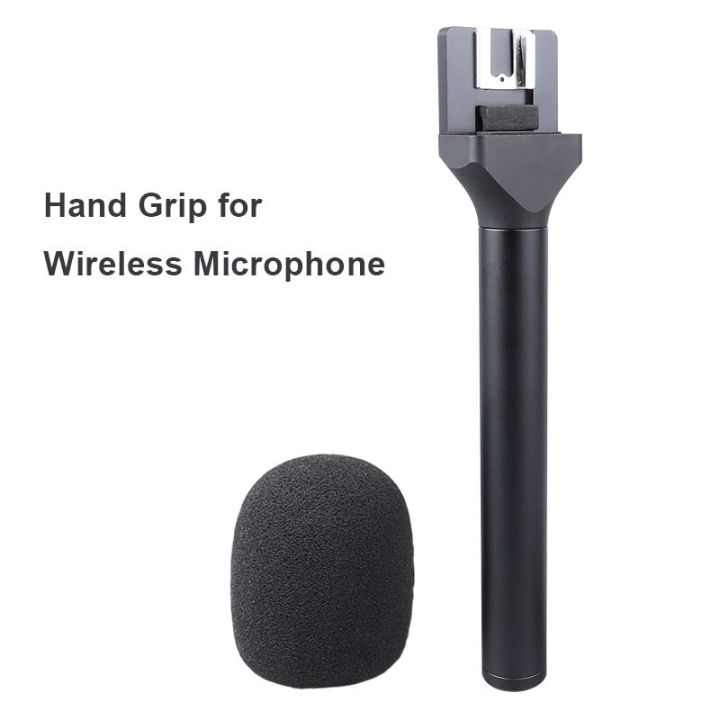 Wireless Microphone holder interview Handheld transmitter Handle Grip ...