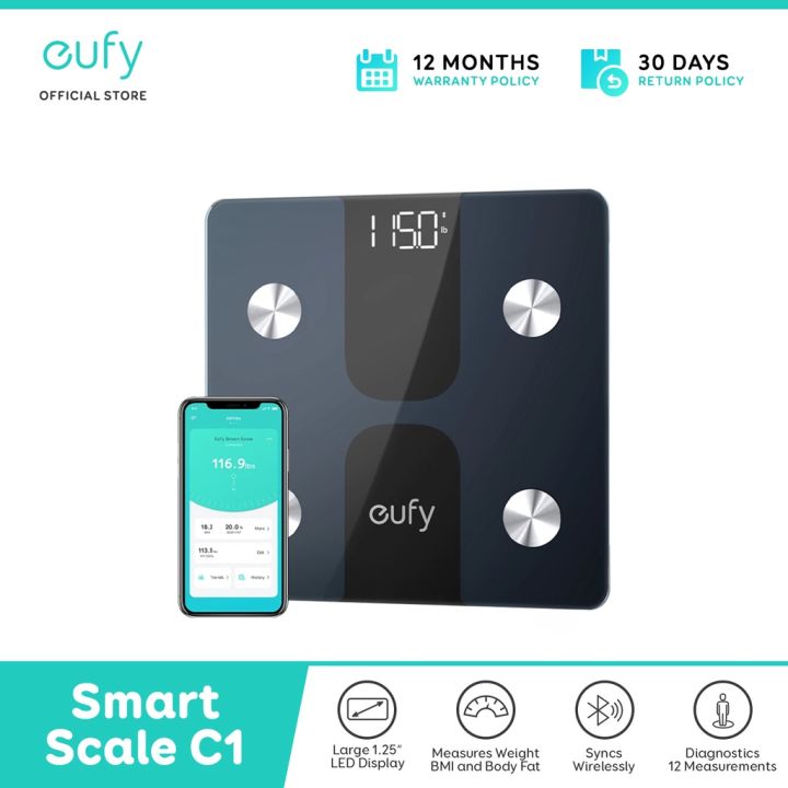 eufy by Anker Smart Scale C1, Bluetooth Weighing Scale, Wireless ...