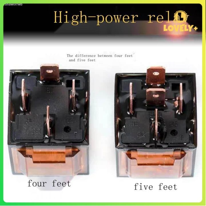 12V/24V Automotive Starter Relay With Indicator Light 4/5 Pins Heavy ...