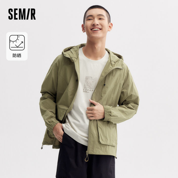 Semir เสื้อแจ๊กเก็ตผู้ชาย2024ฤดูร้อน,เสื้อผ้าที่ป้องกันแสงแดดทรงหลวมมี ...