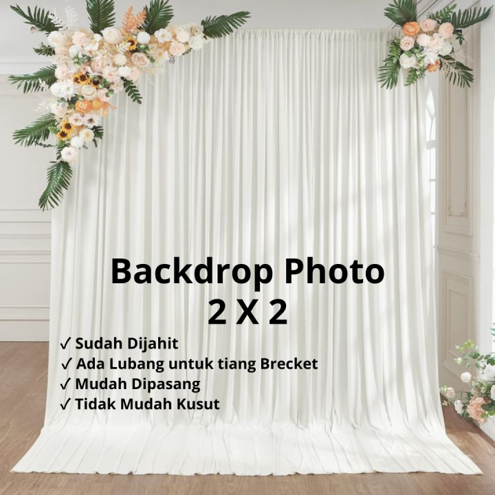 Backdrop photo 2x2 // Kain Tidak Mudah Kusut // Bisa Dicuci dan Dipakai ...
