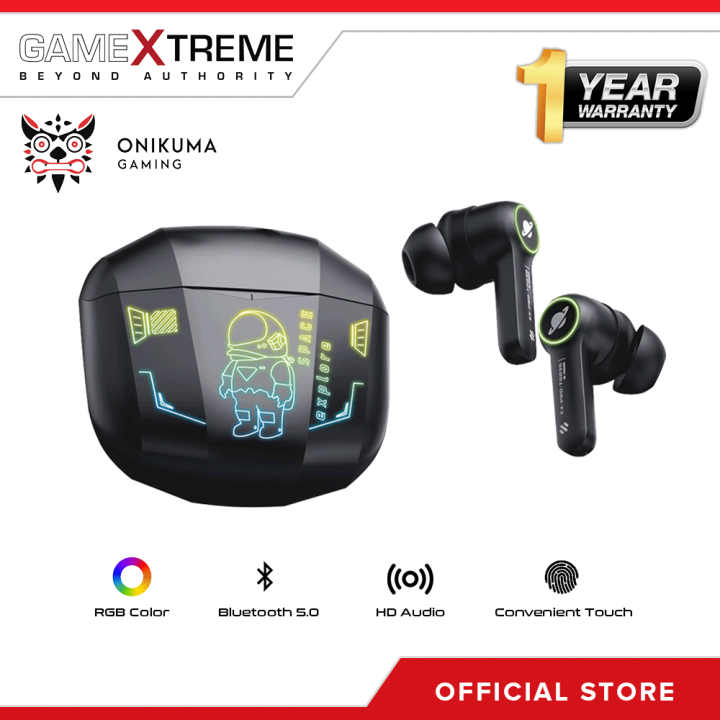 Onikuma T36 RGB Wireless Earphone Black | Lazada PH