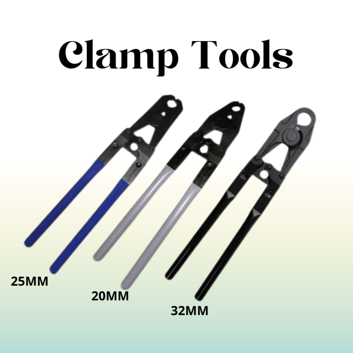 BUTELINE Plumbing Pipe Clamp Tools - Poly / HDPE ~ 20MM / 25MM / 32MM ...