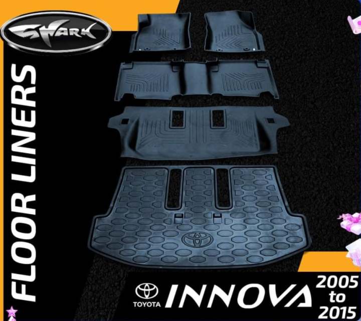 Shark Floor Liners or Matting 5D Deep-dish for Toyota Innova 2005 ...