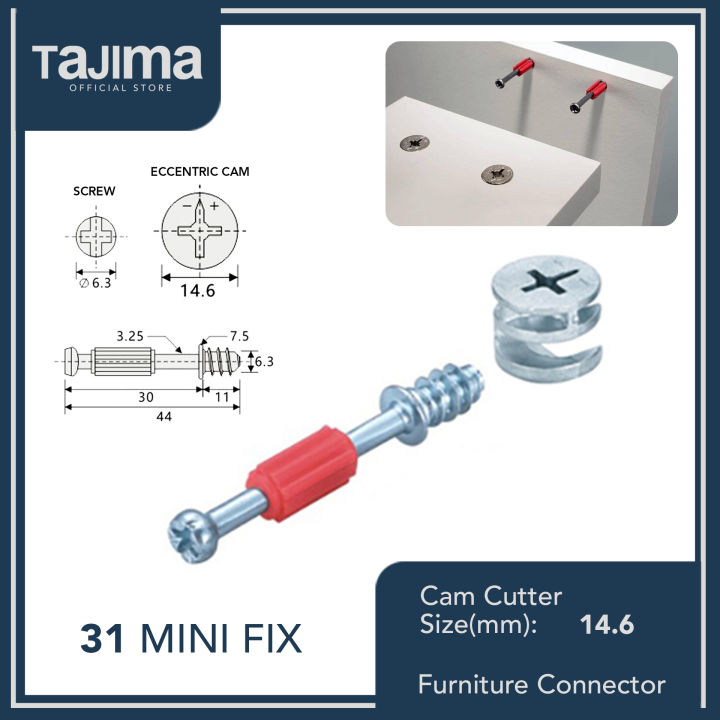 Mini Fix Set Screw Steel for Cabinet Making Fittings (20 pieces ...