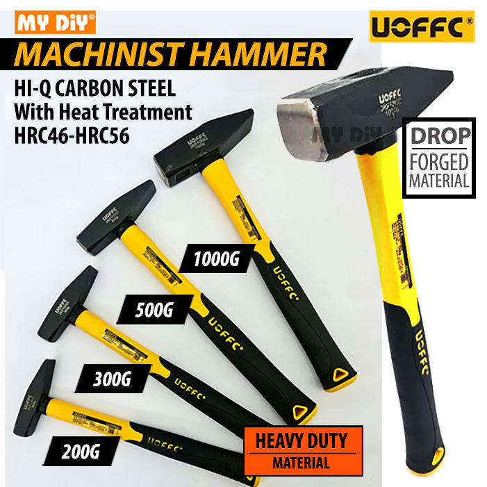 MYDIYHOMEDEPOT - UOFFC 200G 300G 500G 1000G MACHINIST HAMMER METAL WORK ...