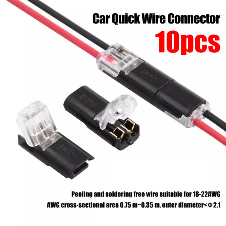 2 Pin Way Plug Wire Cable Snap Connectors Car Waterproof Solderless ...