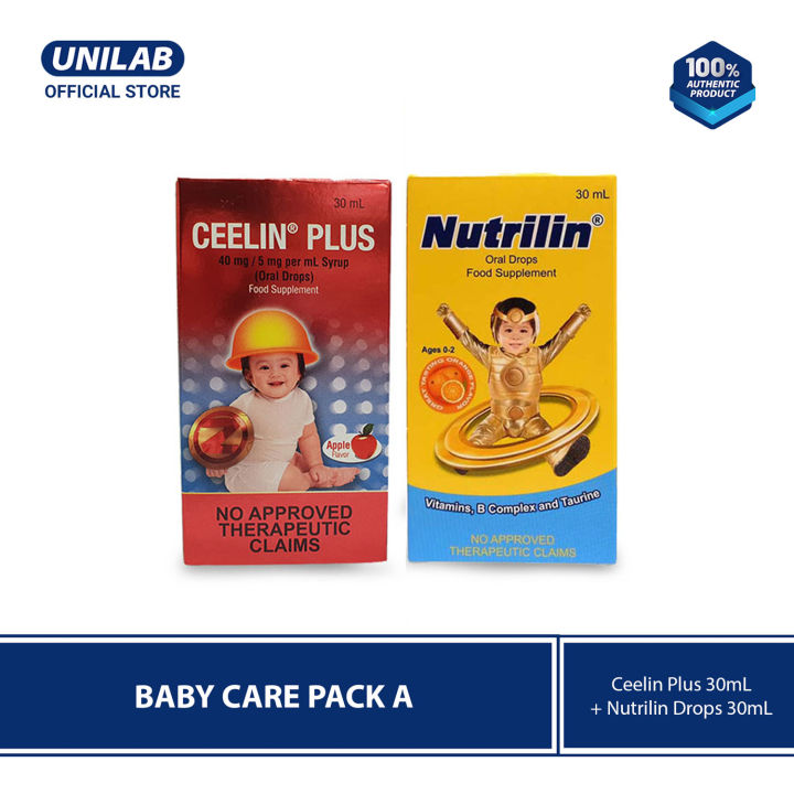Baby Care Pack A: Ceelin Plus Drops + Nutrilin Drops | Lazada PH
