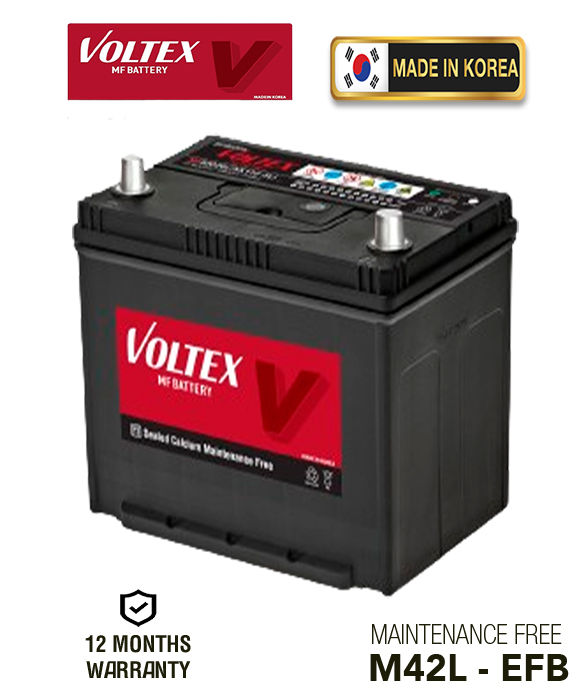 Voltex M42L EFB (Made In Korea) Battery Maintenance Free for Perodua ...