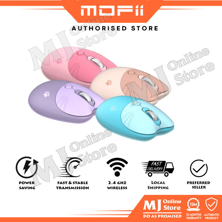 Mofii M3 super cute cat mouse Handy wireless mouse Sakura Pink Cartoon ...