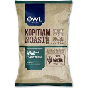 Owl Kopitiam Roast Heritage Blend Ground Coffee Mixture (500g) | Lazada PH