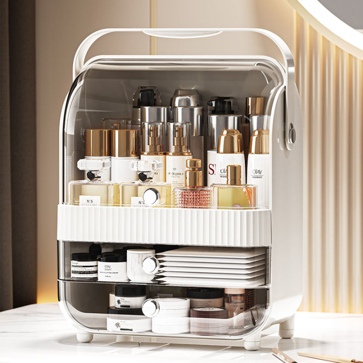 Cosmetic Storage Box Waterproof And Dustproof Layered Design Storage ...