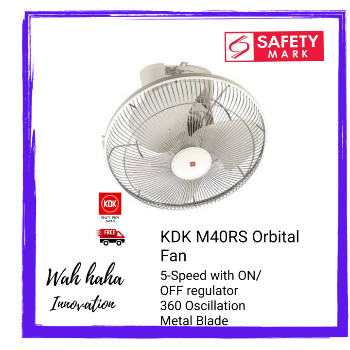 KDK ORBITAL FAN 40CM METAL BLADE, M40RS | Lazada Singapore